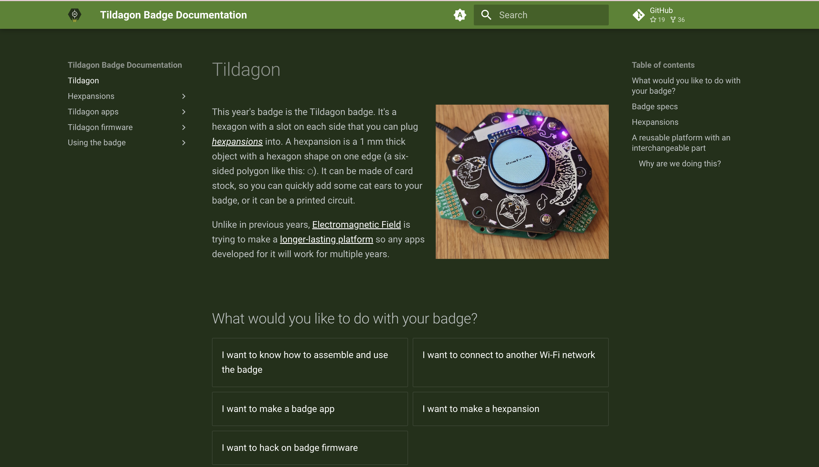 Tildagon Badge Documentation (2024) | DevPortal Awards